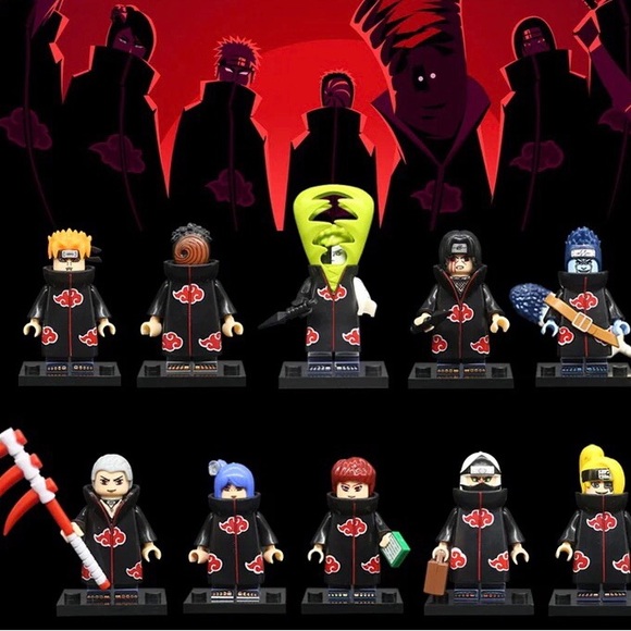Source Unknown | Toys | Naruto Akatsuki Minifigure Lot Of | Poshmark
